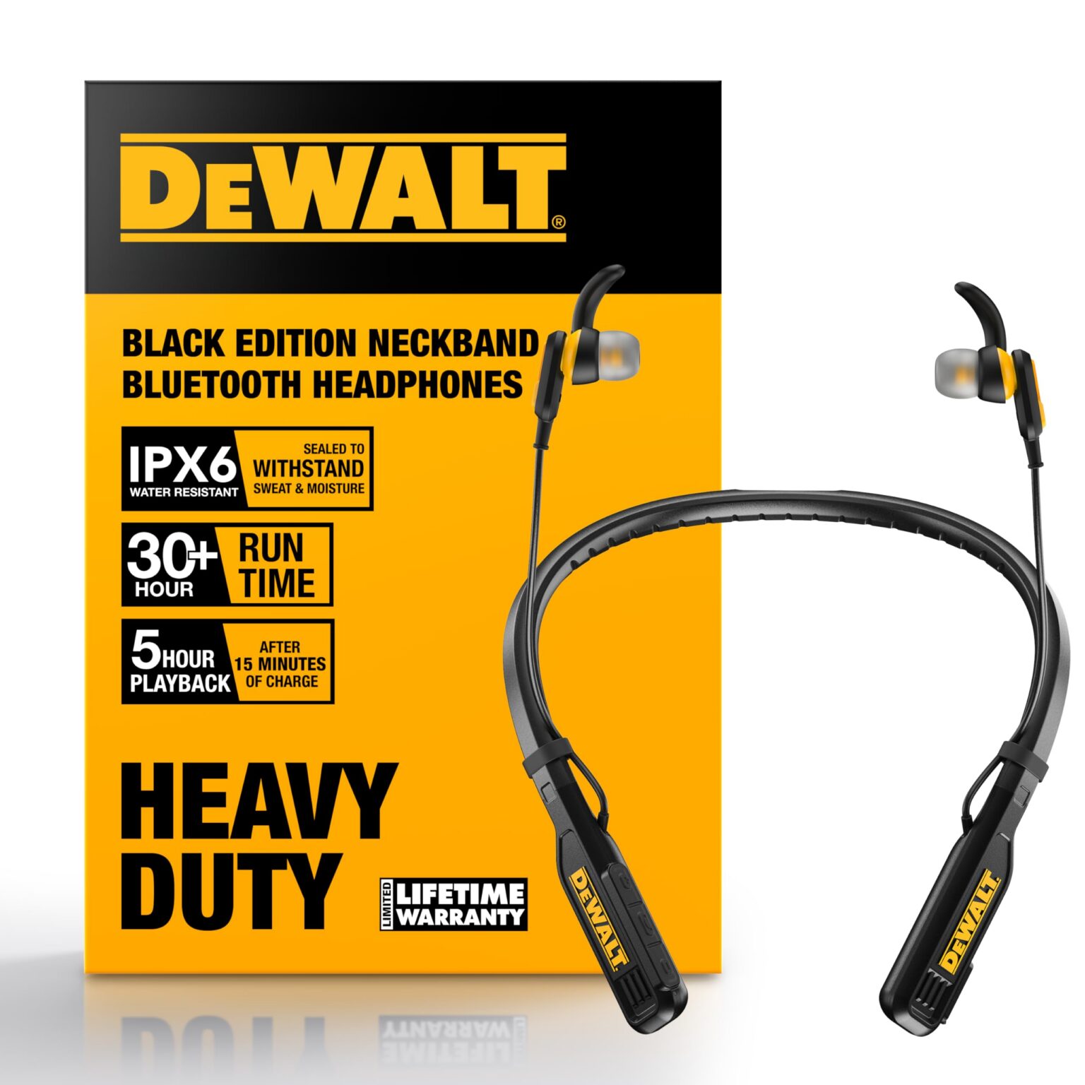 DEWALT Magnetic Neckband Headphones Review | Techbest